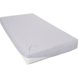 Primera Spannbettlaken &raquo;Mako-Feinjersey Spannbetttuch&laquo; Geeignet f&uuml;r Standardmatratzen bis 22 cm, 100% Baumwolle grau Mako-Jersey, Obermaterial: 100% Baumwolle