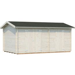 Palmako Ger&auml;tehaus &raquo;Jari&laquo; natur beige Massivholz Einheitsgr&ouml;&szlig;e
