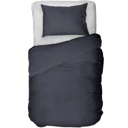 Kayori Bettw&auml;sche &raquo;Senju&laquo; 2 Stk. 100% Mako Satin blau Mako-Satin, Obermaterial: 100% Baumwolle B/L: 135cm x 200cm, 1 Stk., 1 Stk., Mako-Satin, B/L: 