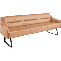 Musterring Essbank &raquo;JustB! SP500&laquo; 1 Stk. tlg. Metallkufe schwarz, verschiedene Farben, Breite 220 oder 250 cm beige B/H/T: 232cm x 86cm x 70cm, Longlife Xtra-