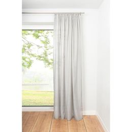 mydeco Vorhang &raquo;Breeze&laquo; verdeckte Schlaufen 1 Stk. tlg. grau Polyester, Polyester 300cm, verdeckte Schlaufen, 135cm