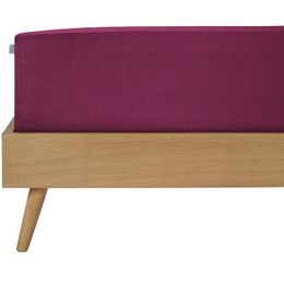 Schiesser Spannbettlaken &raquo;Elli&laquo; f&uuml;r hohe Matratzen und Boxspringbetten, MADE IN GREEN by OEKO-TEX lila Jersey-Elasthan, Obermaterial: 97% Baumwolle, 3% Elasthan