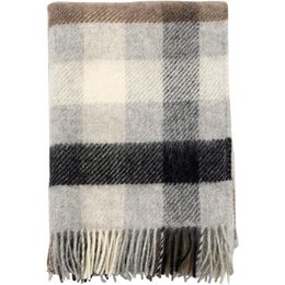 Heitmann Felle Wolldecke &raquo;Wool&laquo; reine Wolle, 130x200 cm, mit Fransen, kariert oder uni, Wohnzimmer Wolle B/L: 130cm x 200cm