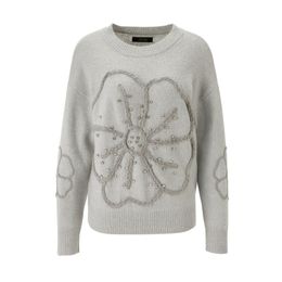 Aniston SELECTED Strickpullover in hellgrau meliert | Gr.: 42