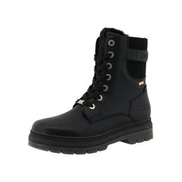 Tom Tailor Schn&uuml;rstiefel in Schwarz | Gr.: 36