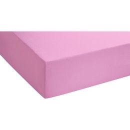 Biberna Spannbettlaken &raquo;GOTS Biber in Gr. 90x200, 140x200 oder 180x200 cm&laquo; aus Bio-Baumwolle, f&uuml;r Matratzen bis 22 cm H&ouml;he, Winter, Bettlaken lila Biber, 