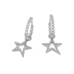 Firetti Damen Paar Creolen &raquo;Schmuck Geschenk Silber 925 Ohrschmuck Sterne&laquo; silber Silber 925 (Sterlingsilber)
