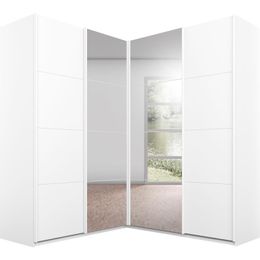 Rauch Schwebet&uuml;renschrank &raquo;Schrank Garderobe Eckkleiderschrank QUADRA Front in Dekor/Hochglanz&laquo; in den H&ouml;hen 210/229 cm, inkl. Soft-Close-Funktion, 