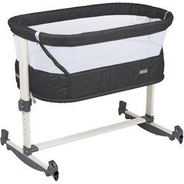 BABYGO Baby-Reisebett &raquo;Vivaldi, dunkelgrau&laquo; mit Schaukelfunktion; auch als Beistellbett verwendbar grau Liegefl&auml;che B/L: 60cm x 90cm, kein H&auml;rtegrad 