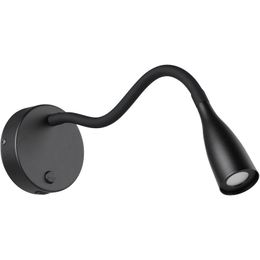Eglo Wandleuchte &raquo;OLIVANDINO 1 Wandlampe - Stahl - LED - 3,8W - IP20&laquo; LED-Modul 1 Stk. Warmwei&szlig; Wandstrahler, Wandspot, Wohnzimmer, Flur, Schlafzimmer