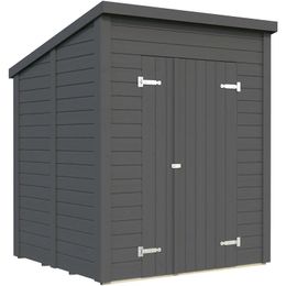 Palmako Ger&auml;tehaus &raquo;Leif&laquo; grau Massivholz Einheitsgr&ouml;&szlig;e