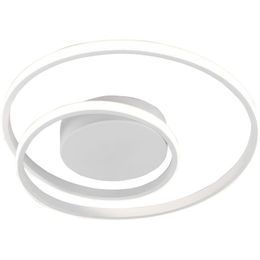 REALITY LEUCHTEN LED Deckenleuchte &raquo;Zibal&laquo; LED-Board 1 Stk. Warmwei&szlig; Switch Dimmer, dimmbar &uuml;ber Wandschalter (100%/50%/25%), Wohnzimmer wei&szlig; 1, &Oslash; 