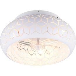REALITY LEUCHTEN Deckenleuchte &raquo;BIDAR mit Ventilator, Deckenventilator mit Licht inkl Fernbedienung&laquo; E27 1 Stk. warmwei&szlig; - kaltwei&szlig; 3 