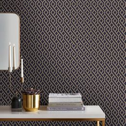 Sublime Vliestapete &raquo;Bellisimo Geo&laquo; geometrisch aufgesch&auml;umt 10mx52cm (ca. 5m2) blau Vlies B/L: 0,52m x 10m, Rollen: 1