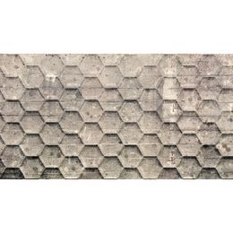 ARCHITECTS PAPER Fototapete &raquo;Atelier 47 Honeycomb 2&laquo; geometrisch glatt 3D Fototapete Grafisch 200 g Vlies Premium Tapete Steinoptik beige Vlies B/L: 5m x 2,7m