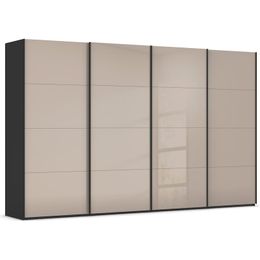 Rauch Schwebet&uuml;renschrank &raquo;Kleiderschrank Schrank Garderobe Schlafzimmerschrank SCALE-FYRA&laquo; edle viergeteilte T&uuml;ren mit Glas-Front viele Farben MADE 