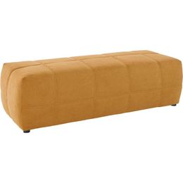 DOMO collection Hocker &raquo;BRANDON, komfortabel&laquo; gro&szlig;e Ausf&uuml;hrung passend zu "Brandon", auch in Cord orange Kunstleder SOFTLUX ;Luxus-Microfaser in 