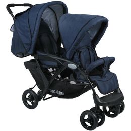 CHIC 4 BABY CHIC4BABY Geschwisterwagen &raquo;Duo&laquo; mit feststellbaren Doppelschwenk-Vorderr&auml;dern Einheitsgr&ouml;&szlig;e Geschwisterwagen