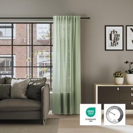 Neutex for you! Vorhang &raquo;ALLEY-ECO&laquo; Multifunktionsband 1 Stk. tlg. Halbtransparentes Streifendesign gr&uuml;n Jacquard, Polyester 245cm, Multifunktionsband