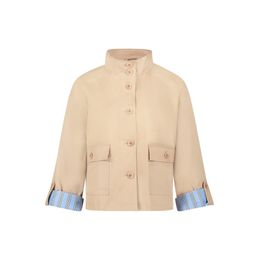 Cartoon Casual-Jacke mit aufgesetzten Taschen in Beige | Gr.: 44