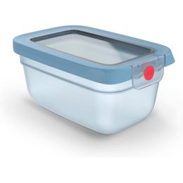 Emsa Frischhaltedose &raquo;oneClick&laquo; verschlossen mit nur 1 x Klick, 100% dicht, made in Germany blau Polyprophylen (PP) B/H/L: 11,71cm x 8,25cm x 17,49cm