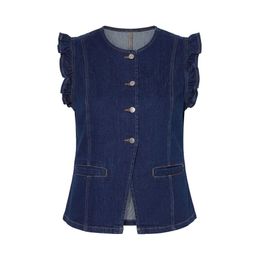 Angel of Style Weste in dark blue denim | Gr.: 54