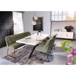 GUTMANN FACTORY K&uuml;chensofa gr&uuml;n 100% Polyester B/H/T: 190cm x 88cm x 67cm, Chenille