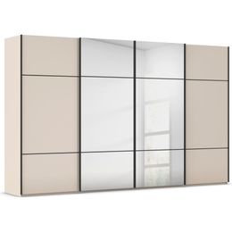 Rauch Schwebet&uuml;renschrank &raquo;Kleiderschrank Schrank Garderobe Schlafzimmerschrank SCALE-TRIO&laquo; edle dreigeteilte Front mit 2 Zierleisten Spiegel/Glas 