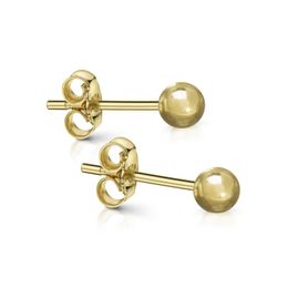 Firetti Damen Paar Ohrstecker &raquo;Schmuck Geschenk Gold 333 Ohrschmuck Gold Ohrstecker Kugel&laquo; Made in Germany gold 4mm, Gelbgold 333