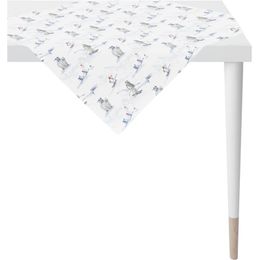 Apelt Tischdecke &raquo;5800&laquo; blau Baumwolle, Polyester B/L: 88cm x 88cm, 1 Stk.
