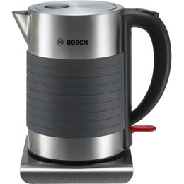 Bosch Wasserkocher &raquo;TWK7S05, Abschaltautomatik, &Uuml;berhitzungsschutz, Dampfstopp-Automatik&laquo; 1,7 l 2200 W einfache Reinigung, 1,7 L, 2200 W, schwarz/grau