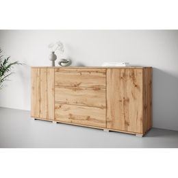 OTTO home Sideboard &raquo;Kenia, Kommode f&uuml;r das Schlafzimmer/Wohnzimmer&laquo; 1 Stk. tlg. Modernes Sideboard mit 3 Schubladen und 4 F&auml;chern, Breite 150 cm 