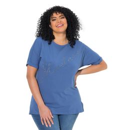 Ulla Popken Shirt in helles segelblau | Gr.: 46-48