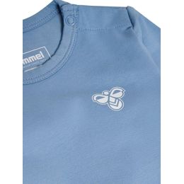 Hummel Kinder Langarmbody "Mini Solid Body Longsleeve Bee" in Blau | Gr.: 56