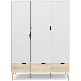 Home Affaire Dreht&uuml;renschrank &raquo;Oslo, Kleiderschrank mit Schubk&auml;sten, Stauraum&laquo; mit 2 oder 3 T&uuml;ren, Breite 99 oder 150 cm, H&ouml;he je 200 cm wei&szlig; 
