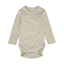 Hummel Kinder Langarmbody "Hmlmini Bee Aop Body L/S" in Beige | Gr.: 86