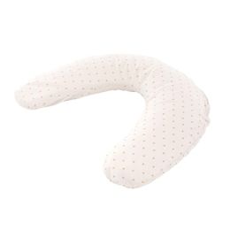 Tr&auml;umeland Babykissen &raquo;Seitenlagerungskissen Twister beige F&uuml;llung: EPS-Perlen&laquo; wei&szlig; Baumwolle B/L: 9cm x 98cm, 1 Stk.