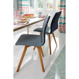 OTTO home Esszimmerstuhl &raquo;Dalea&laquo; (Set) 4 Stk.im 2er, 4er oder 6er-Set, K&uuml;chenstuhl gr&uuml;n Kunstleder;weicher Webstoff mit feiner Struktur aus 100% 