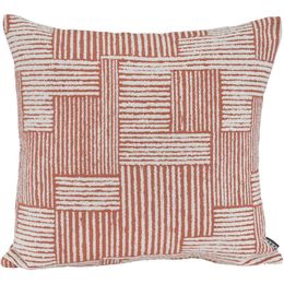 HOCK Dekokissen &raquo;Lou&laquo; Sofakissen inkl. F&uuml;llung, 50x50cm, Dekokissen, feine Streifen Obermaterial: 100% Polyester. F&uuml;llung: 100% Polyester B/L: 50cm x 50cm,