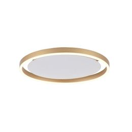 JUST LIGHT Deckenleuchte &raquo;RITUS&laquo; LED-Board 1 Stk. Warmwei&szlig; LED, dimmbar, Switchmo, dimmbar, Switchmo gold 1, &Oslash; 3,9cm, 1 Stk.