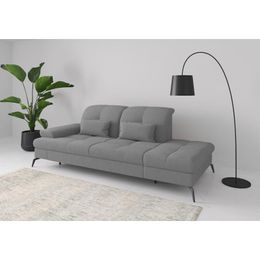 Sit & More sit&more Recamiere &raquo;Amica, inkl. Sitztiefenverstellung und Armteilverstellung&laquo; wahlweise mit Kopfteilverstellung und Stauraum grau 100% Polyester B/H/