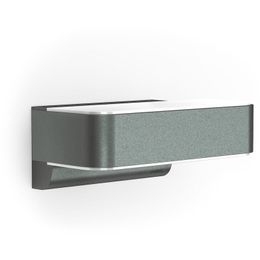 Steinel LED Au&szlig;en-Wandleuchte &raquo;L 810&laquo; LED-Board 1 Stk. Warmwei&szlig; 160&deg; Bewegungsmelder,Smart Home, App-Steuerung,Up&DownLight,Anthrazit grau 2, H: 9,1cm