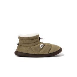 nuvola Hausschuhe "Boot Home Velvet" in Milit&auml;rgr&uuml;n | Gr.: 42,5