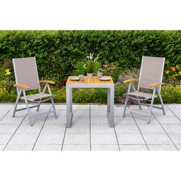 Merxx Garten-Essgruppe &raquo;Naxos&laquo; beige Obermaterial: 100% Polyester Einheitsgr&ouml;&szlig;e