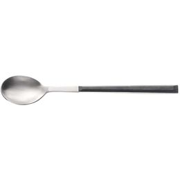 Pinti Inox PINTINOX Kaffeel&ouml;ffel &raquo;Sushi Moka Satin&laquo; Edelstahl 18/0 mit Kunststoffgriff in Holzoptik satiniert grau Edelstahl, Kunststoff 6 Stk.