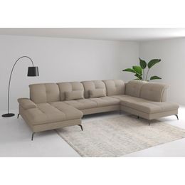 Sit & More sit&more Wohnlandschaft &raquo;Amica, U-Form, inkl. Sitztiefenverstellung und Armteilverstellung&laquo; wahlweise mit Kopfteilverstellung, Schlaffunktion und 