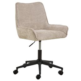 ACTONA GROUP Schreibtischstuhl &raquo;Eddie, B&uuml;rostuhl, Computerstuhl, Drehstuhl&laquo; () 1 Stk.B&uuml;rostuhl, beiger Stoff, geschwungene Form, Drehfunktion, FSC 
