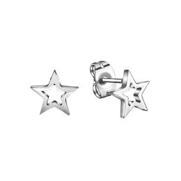 Firetti Damen Paar Ohrstecker &raquo;Schmuck Geschenk Ohrschmuck Stern&laquo; silber 10mm, Edelstahl