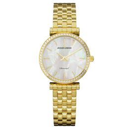 Jacques Lemans Damen Quarzuhr &raquo;Milano Diamond&laquo; Armbanduhr, Damenuhr, Edelstahlarmband, Lab Grown Einheitsgr&ouml;&szlig;e