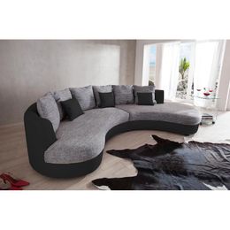 Home Affaire Ecksofa &raquo;Lazio modern und bequem, schmale Armlehnen, tolle Detailverarbeitung&laquo; ergonomische Form grau 100% Polyester/90% Polyester, 10% 